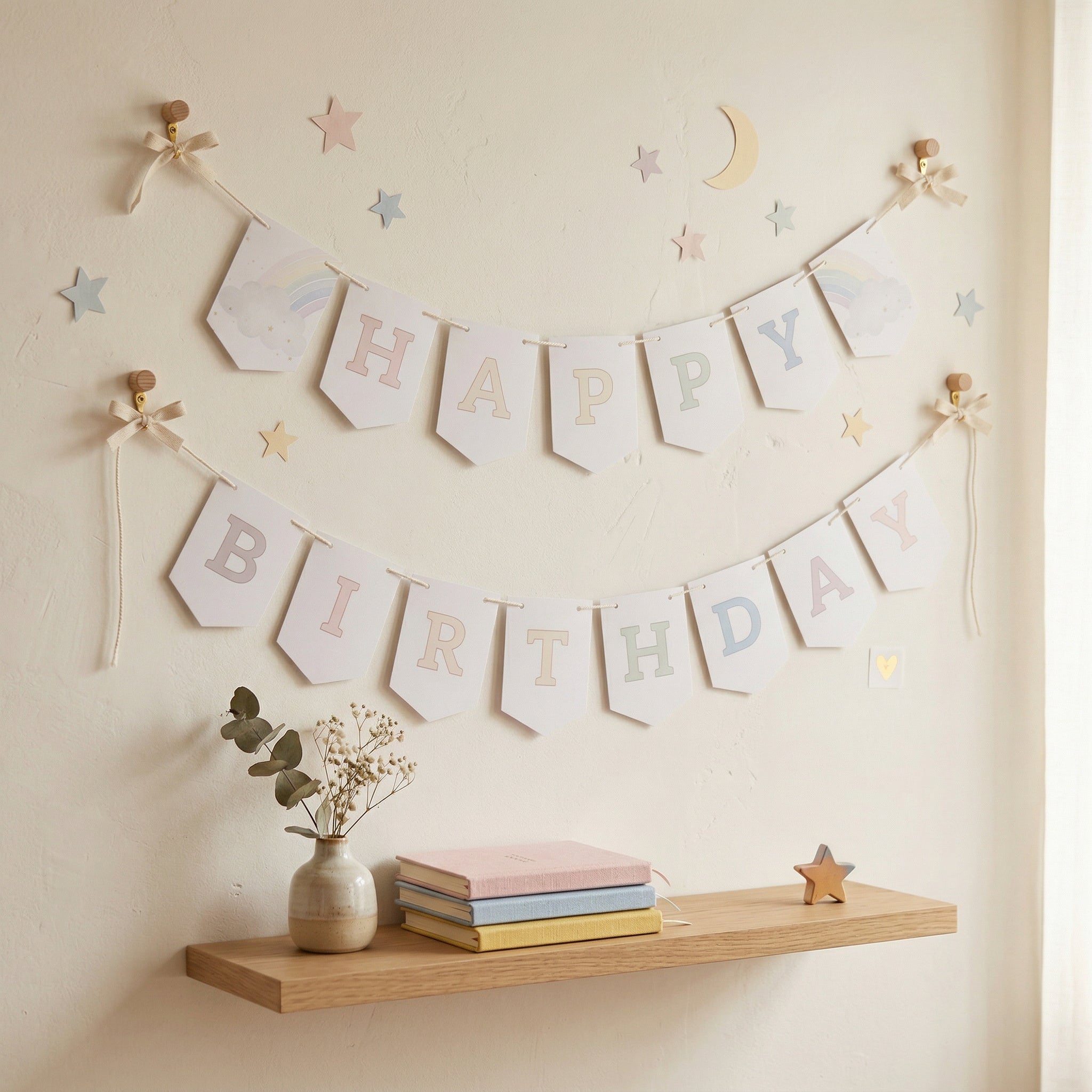 Rainbow Happy Birthday Banner – UNA DEKOR
